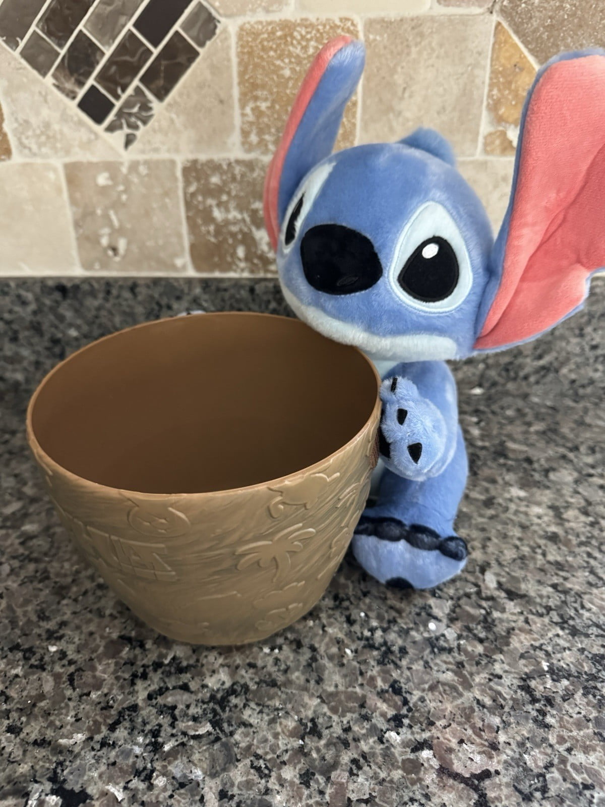 Stitch 3D Plush Popcorn Bucket, Limited Reusable Cartoon Snack ...