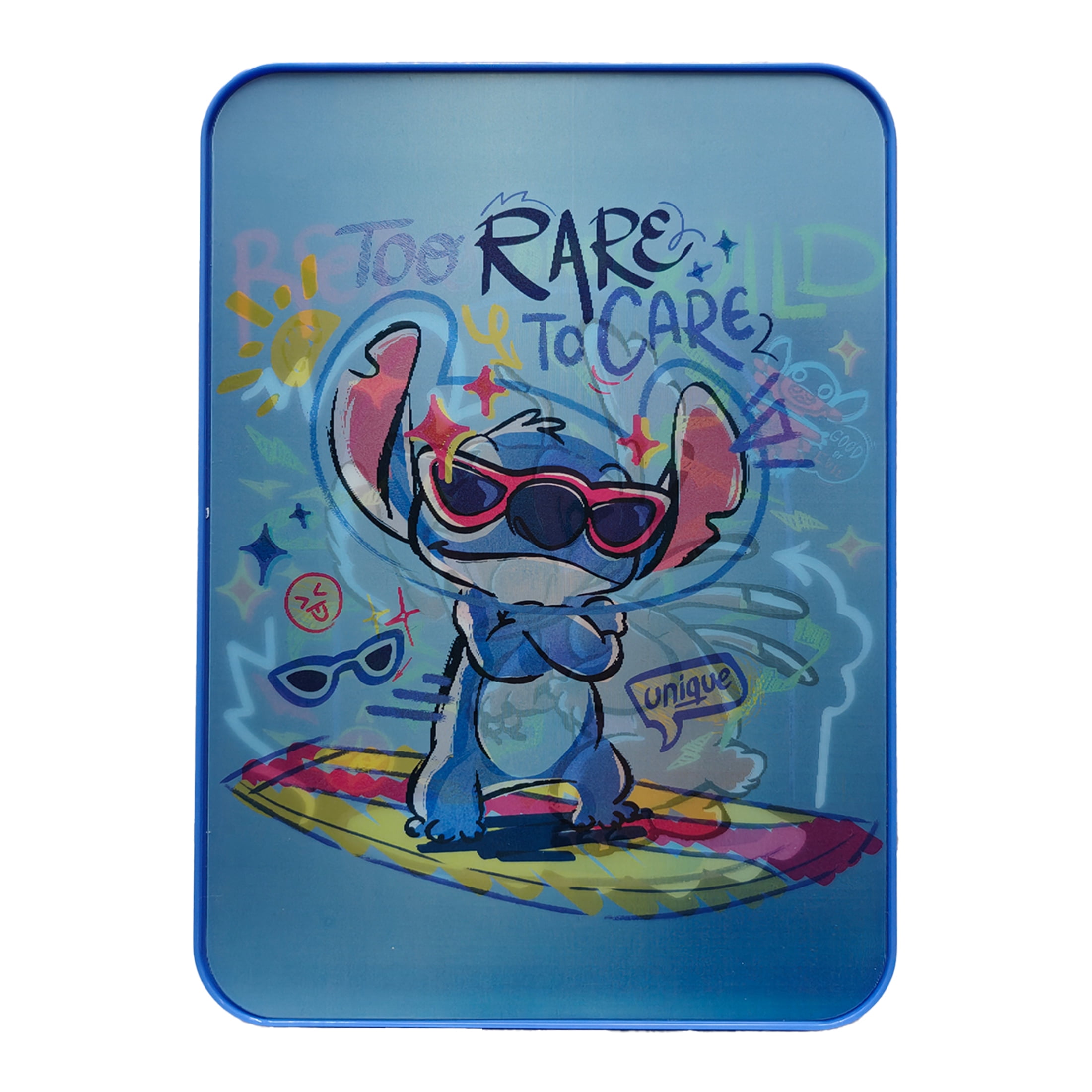 Disney's Stitch 4L 6-Can Lenticular Portable Mini Fridge, Blue ...