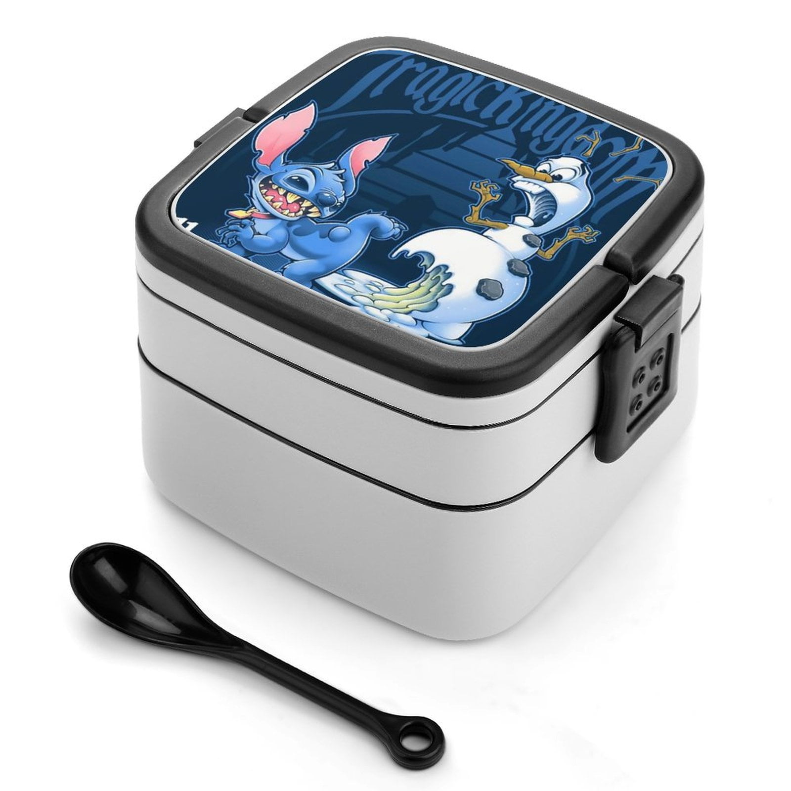 Stitch 584 Reusable Bento Boxes Lunch Box Double Layer Stackable ...