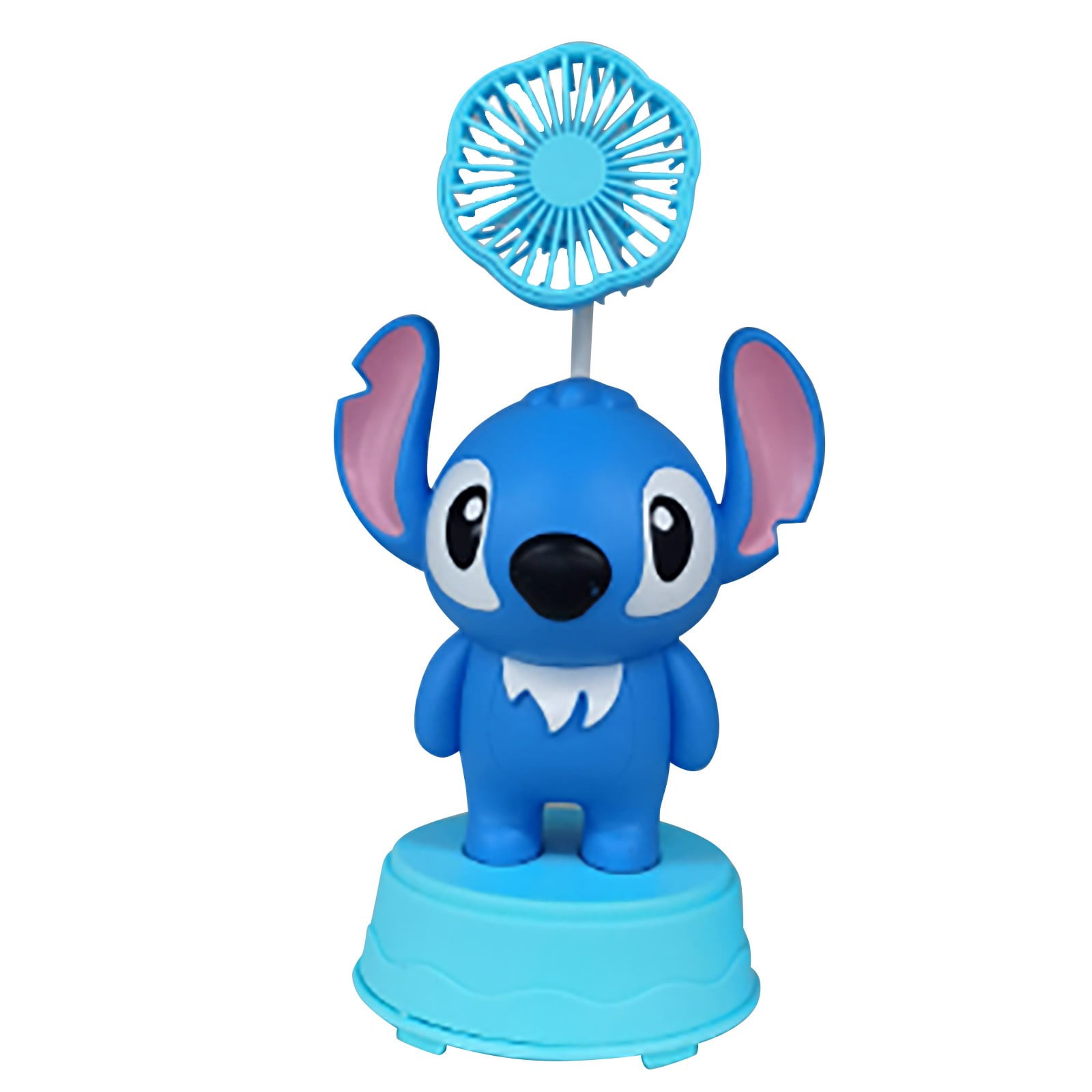 Stitch 626 Cartoon Desktop Small Fan USB Charging Small Fan Blue ...
