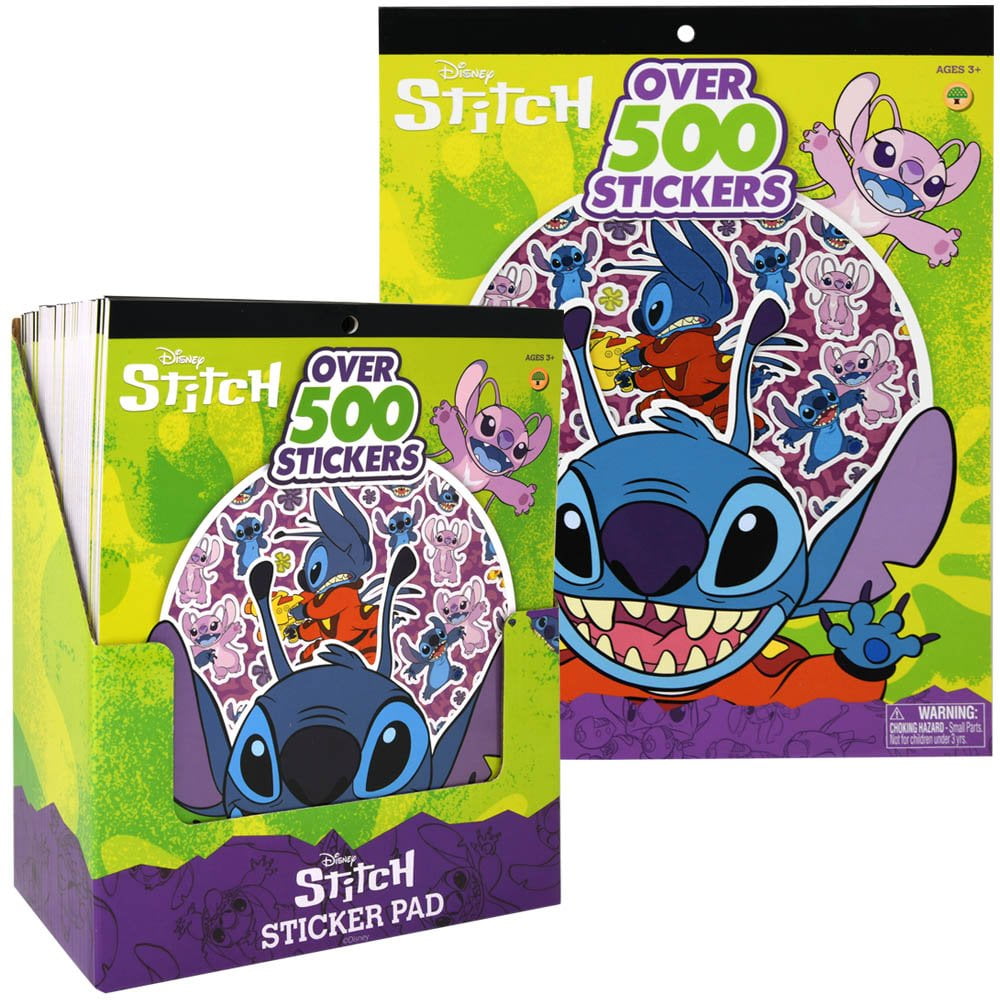 Stitch 8x10" Large 6 Sheet Sticker Book in PDQ- 1 PACK - Walmart.com