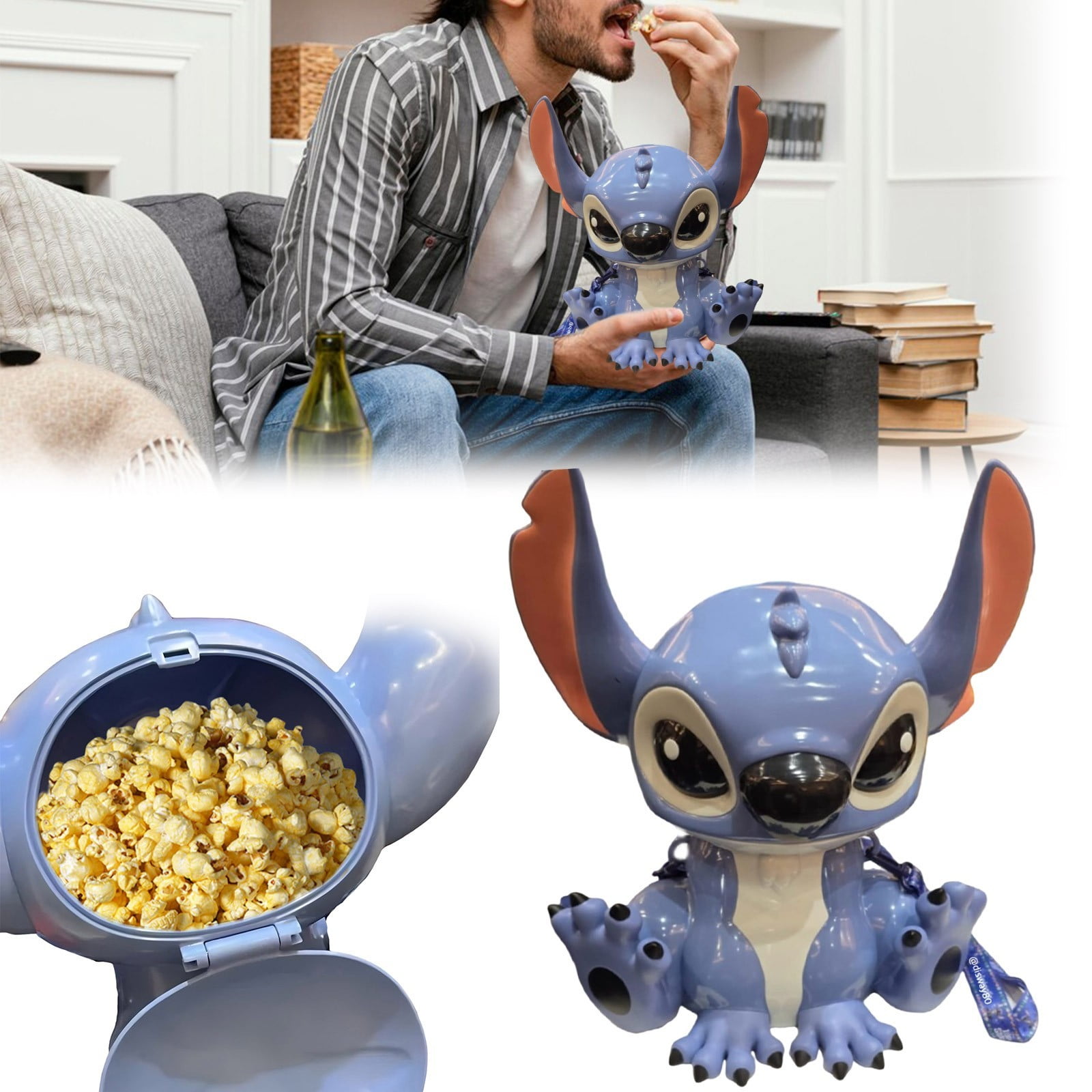 Stitch AMC Exclusive Cinemark Popcorn Bucket Cookie Jar, 2025 NEW ...