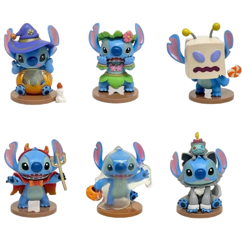 Stitch Action Figures 6PCS Set,Stitch Mini Figures,Cute Cartoon Model ...