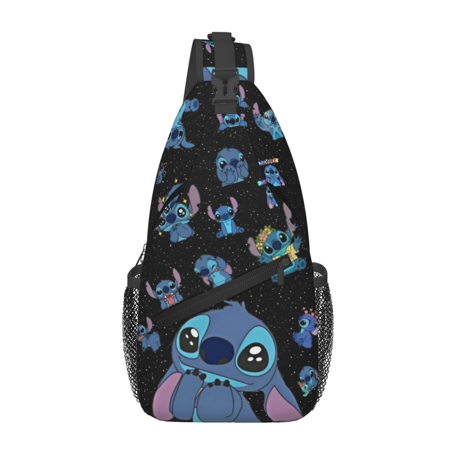 Stitch Adjustable Sling Bag Cartoon Sling Backpack Crossbody Chest Bag ...