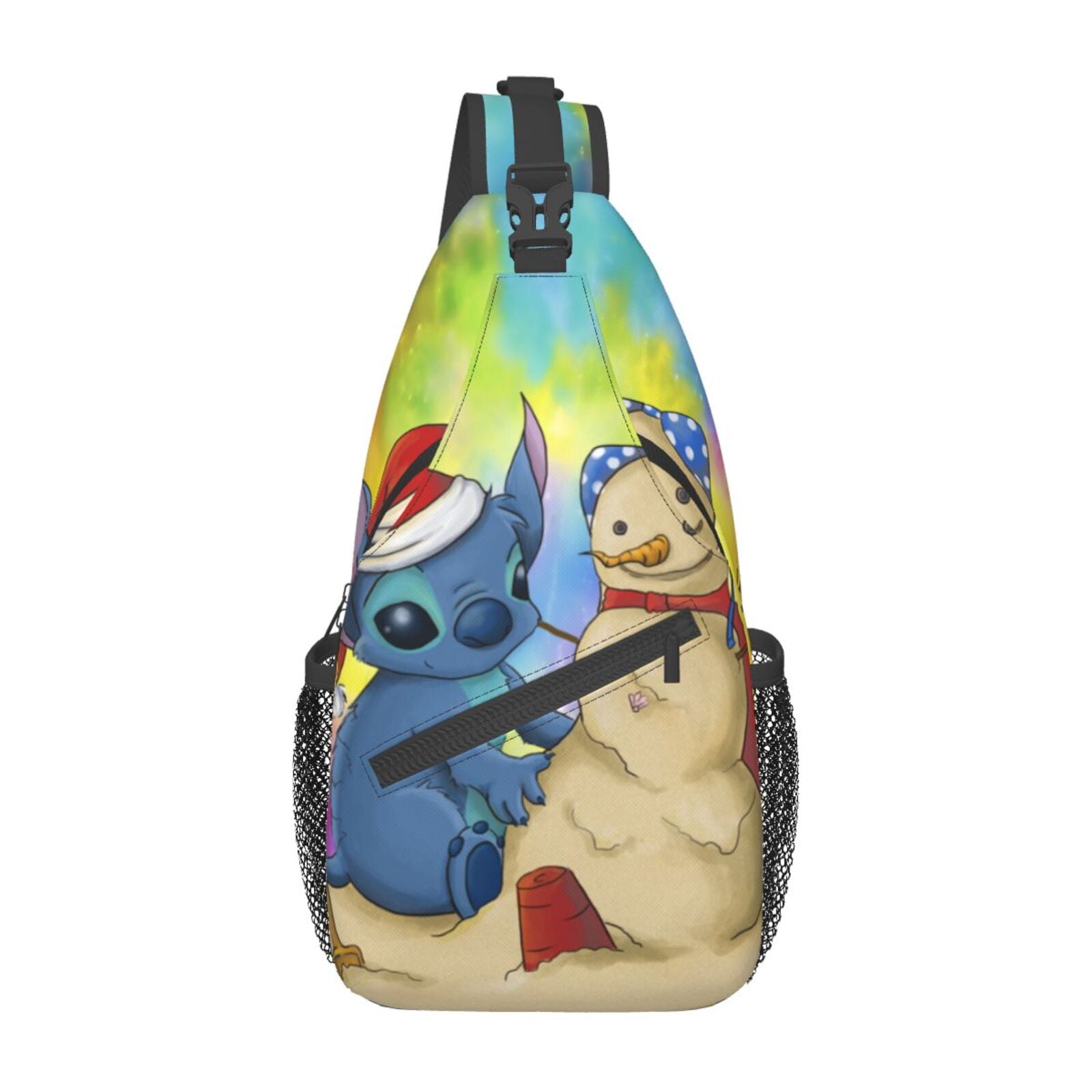 Stitch Adjustable Sling Bag Cartoon Sling Backpack Crossbody Chest Bag ...