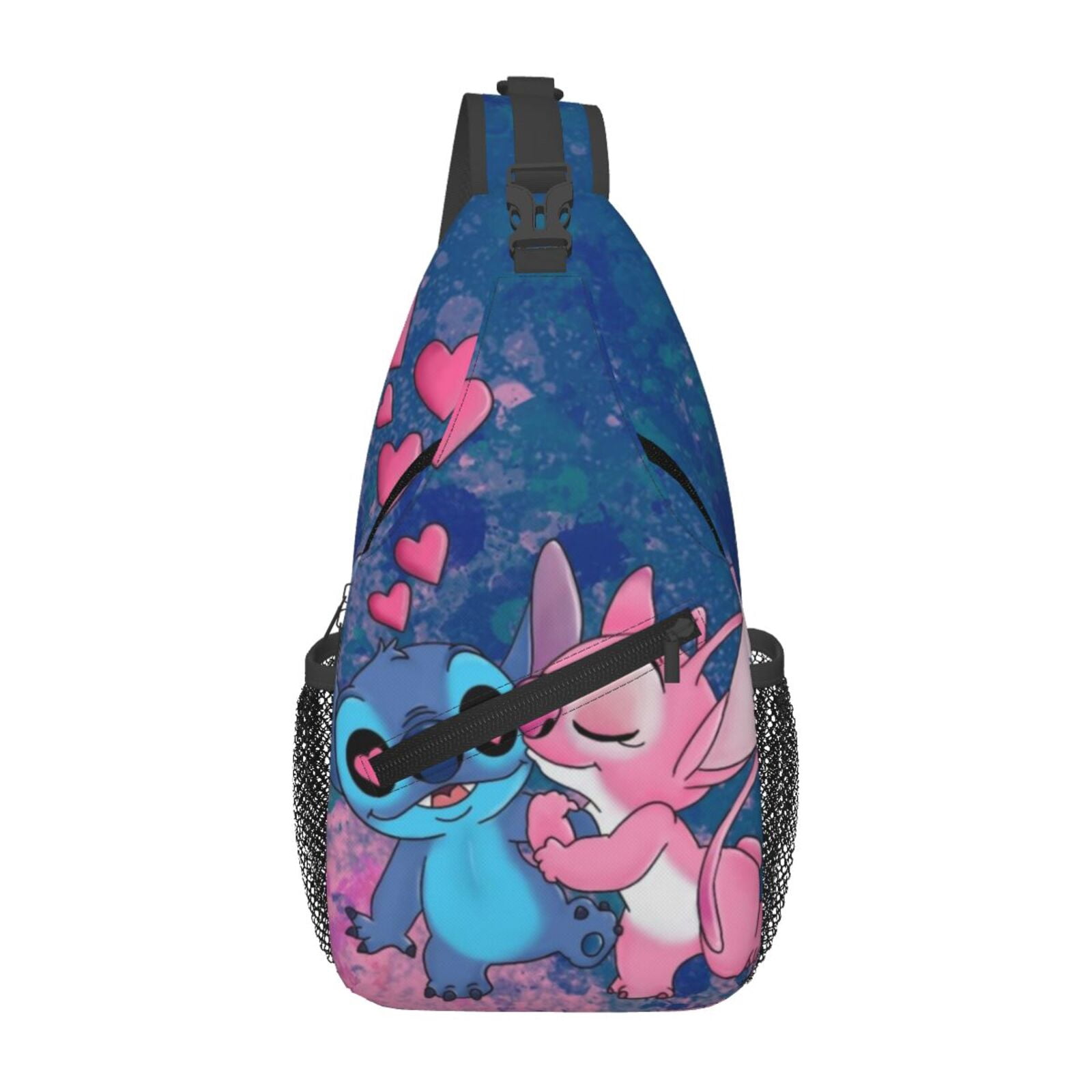 Stitch Adjustable Sling Bag Cartoon Sling Backpack Crossbody Chest Bag ...