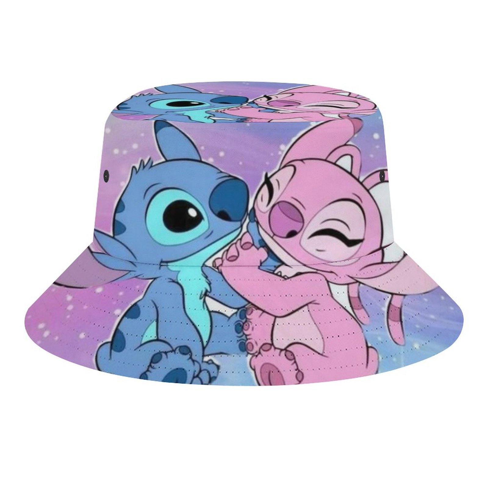 Stitch And Angel Bucket Hat for Women Men Teens, Adjustable Travel ...