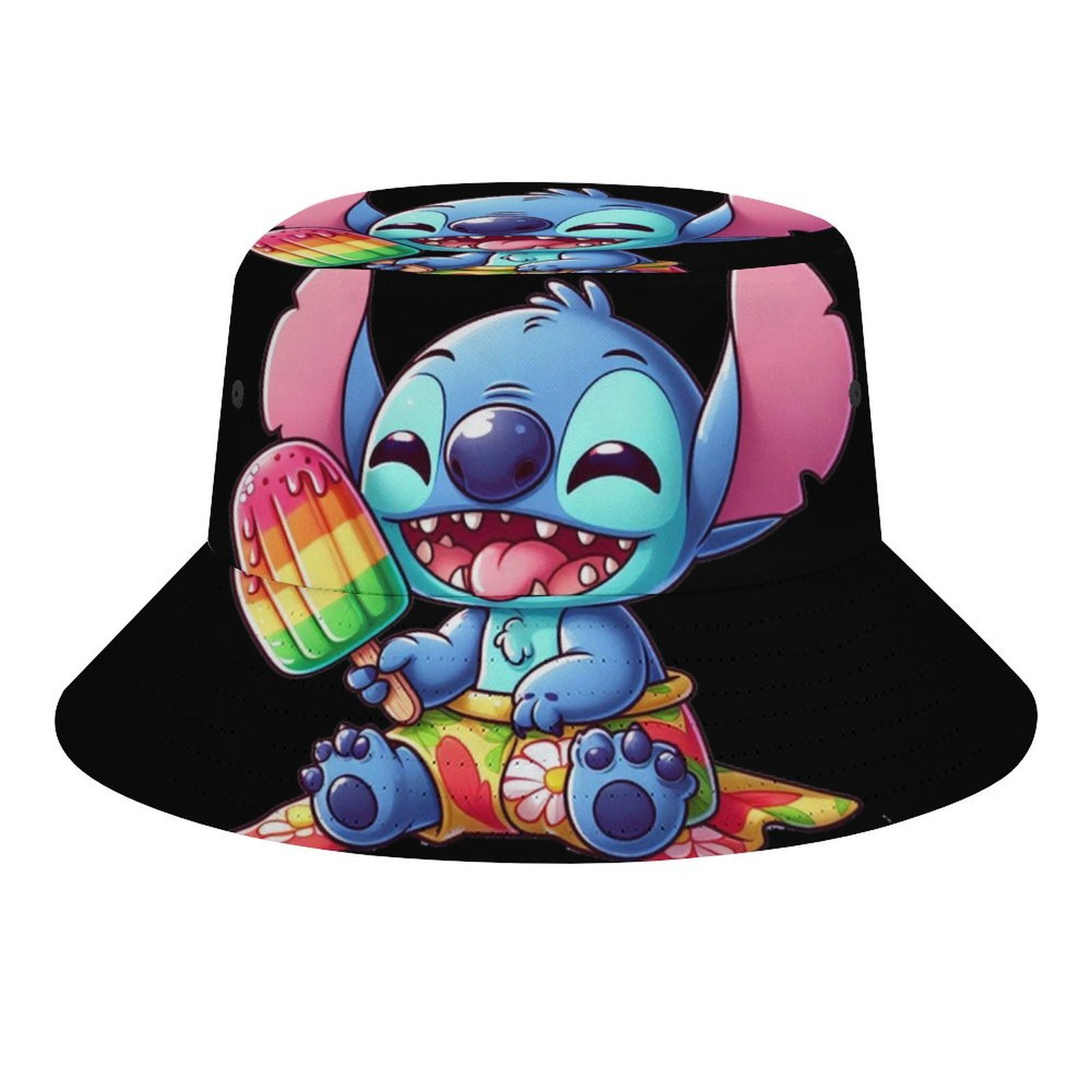 Stitch And Angel Bucket Hat for Women Men Teens, Adjustable Travel ...