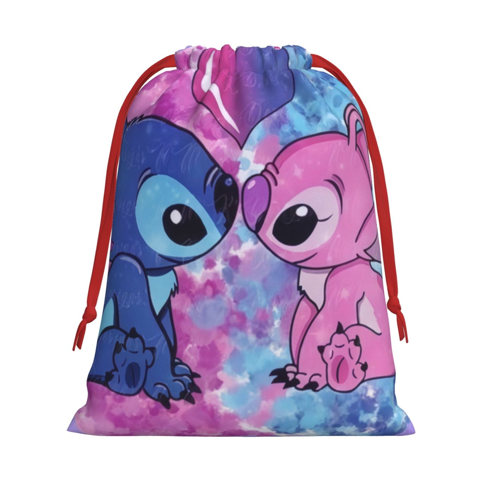 Stitch And Angel Drawstring Bag For Kids Adults Gifts Drawstring ...