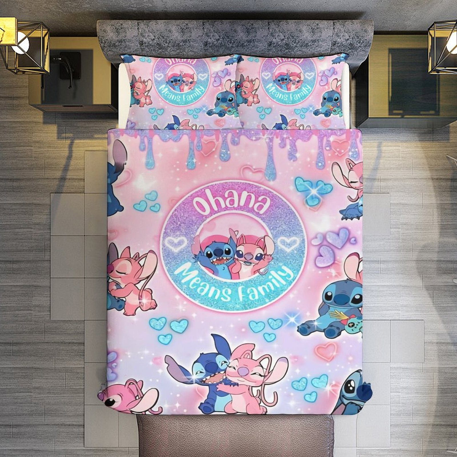 Stitch And Angel Duvet Cover Sets,Stitch And Angel Bedding Set with 1 ...