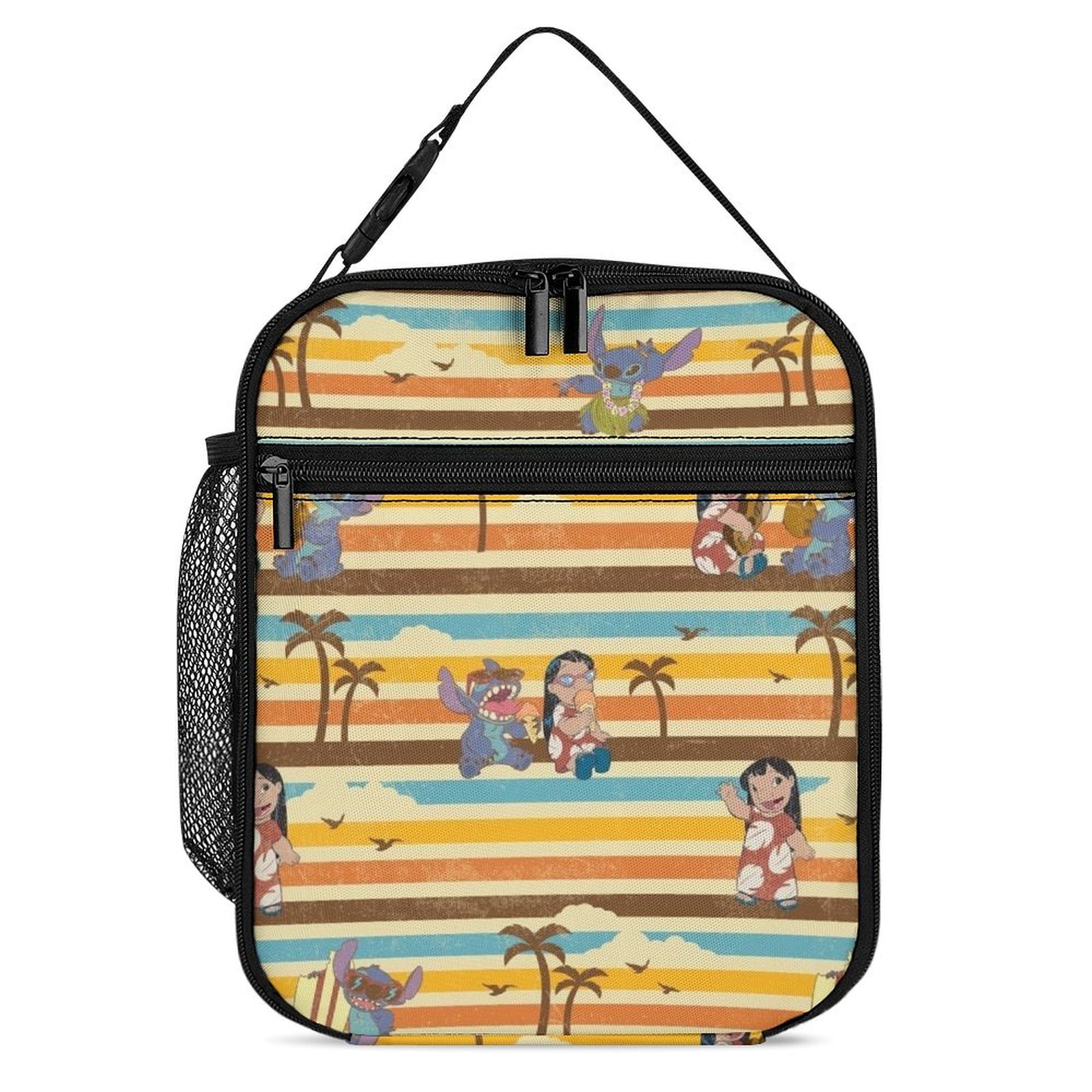 Stitch And Angel Hawaiian Insulated Lunch Boxes for Women Man, Portable ...