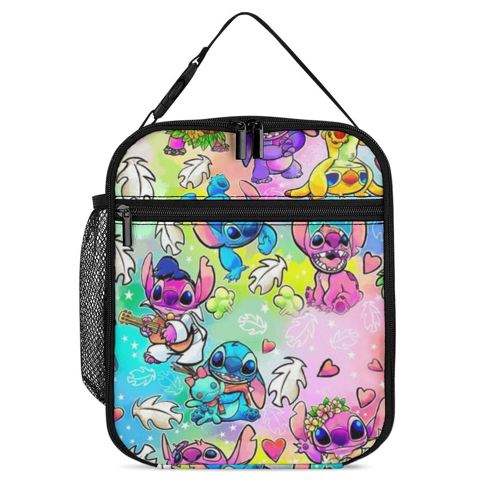Stitch And Angel Hawaiian Insulated Lunch Boxes for Women Man, Portable ...