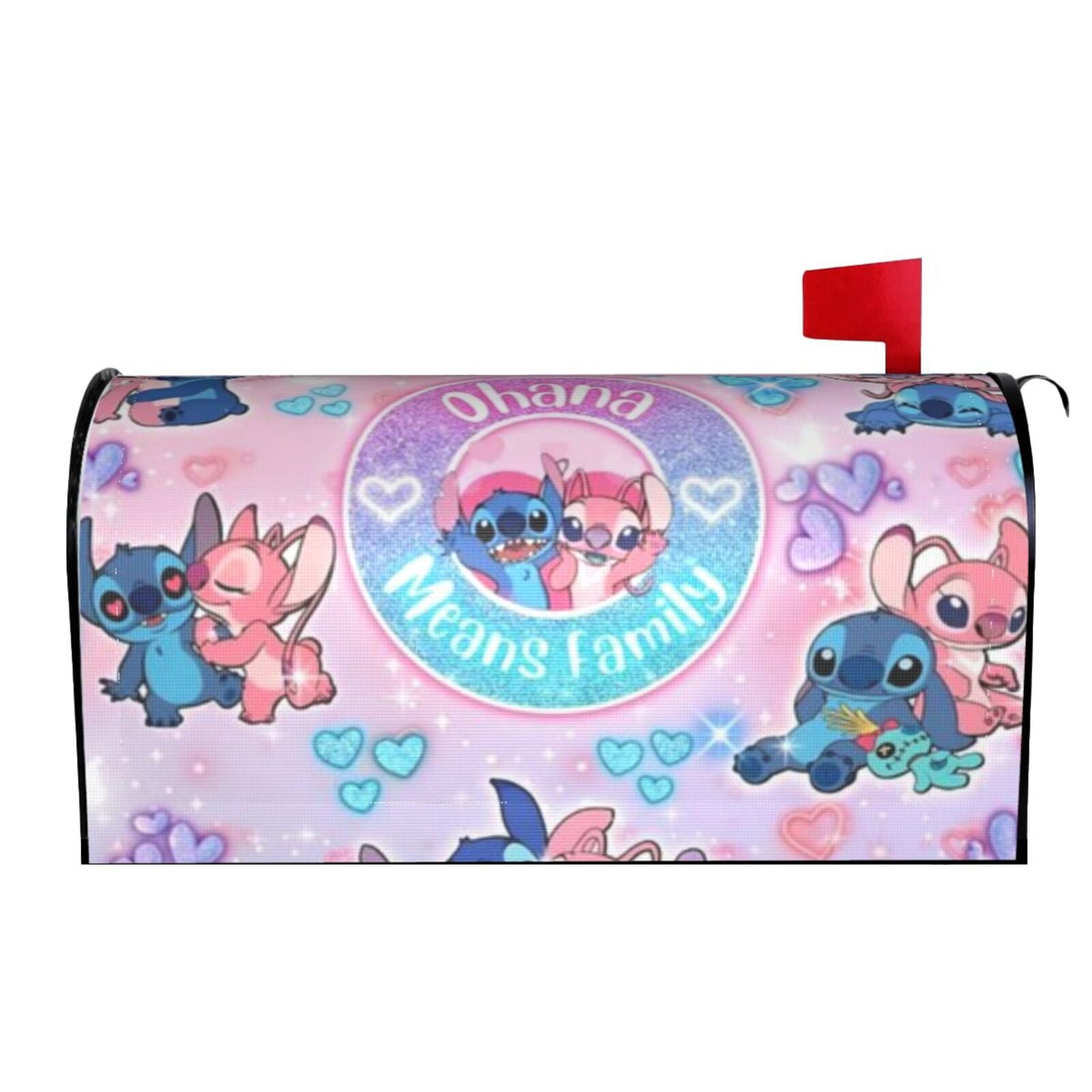 Stitch And Angel98 Cartoon Character Mailbox Cover Magnetic Standard ...