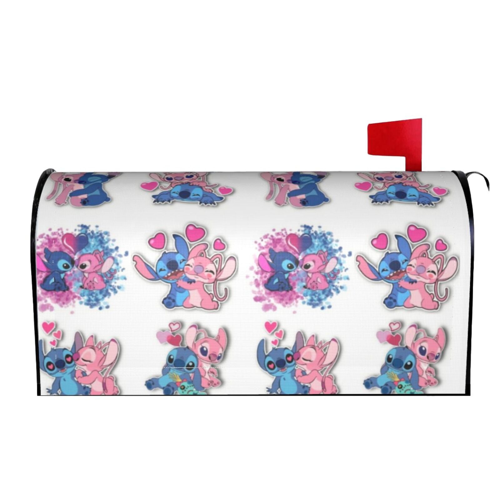 Stitch And Angela Cartoon Character Mailbox Cover Magnetic Standard ...