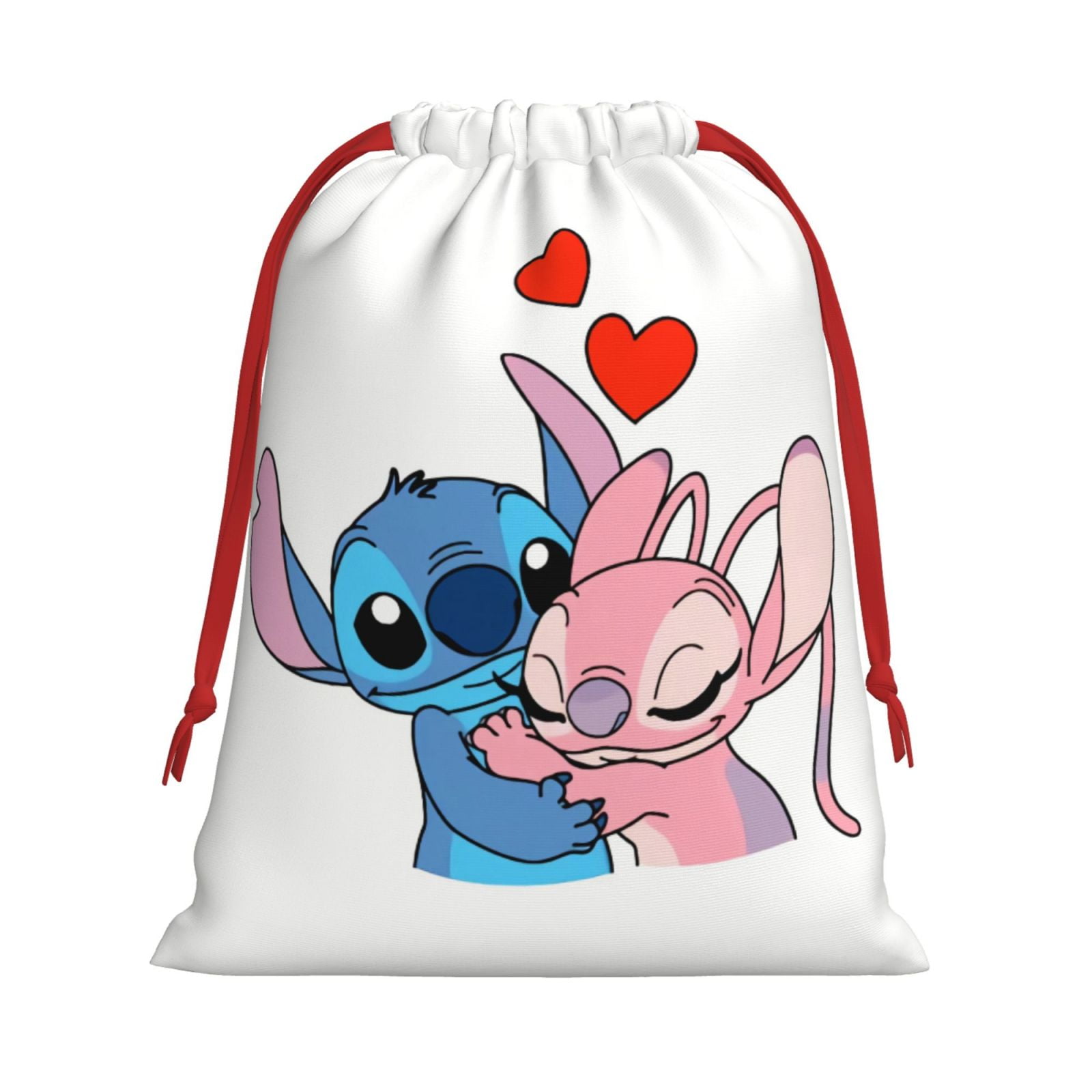 Stitch And Angela Hug Drawstring Bag For Kids Adults Gifts Drawstring ...