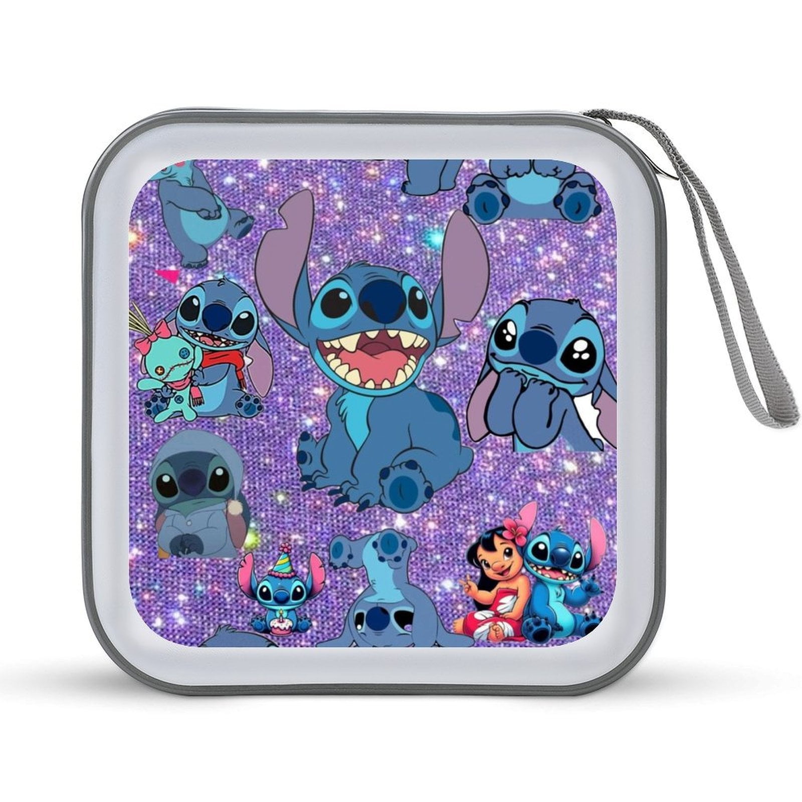 Stitch And Angel 40 Capacity CD Storage Cases, DVD Disc Cases, VCD Hard Plastic Box, Portable ...