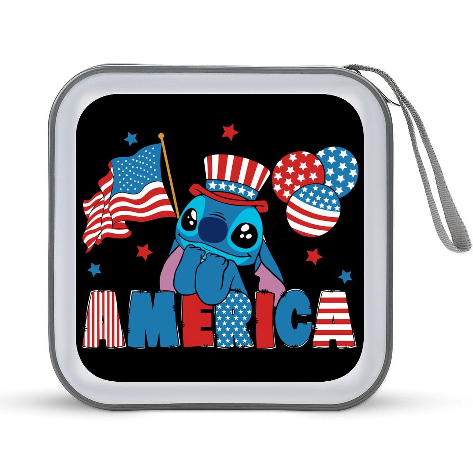 Stitch And Angel 40 Capacity CD Storage Cases, DVD Disc Cases, VCD Hard Plastic Box, Portable ...