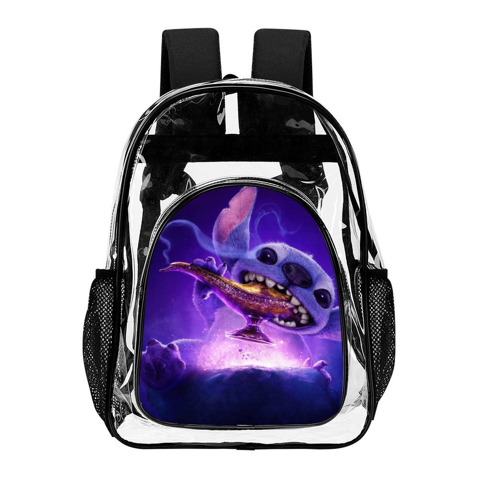 Stitch And Angel Clear Backpack Transparent Heavy Duty Bookbag Large ...