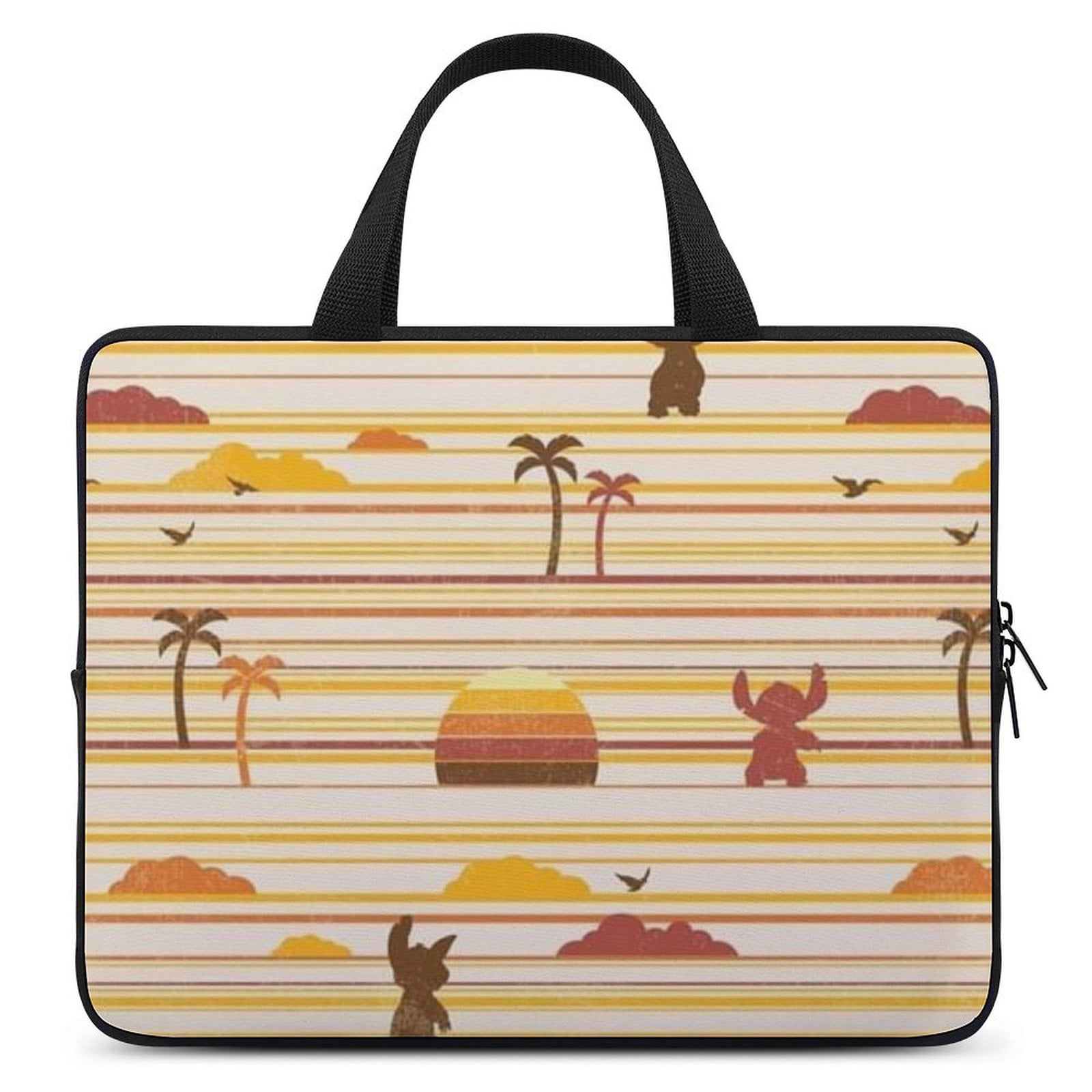 Stitch And Angel Hawaiian Laptop sleeve with Handle, Laptop Case ...