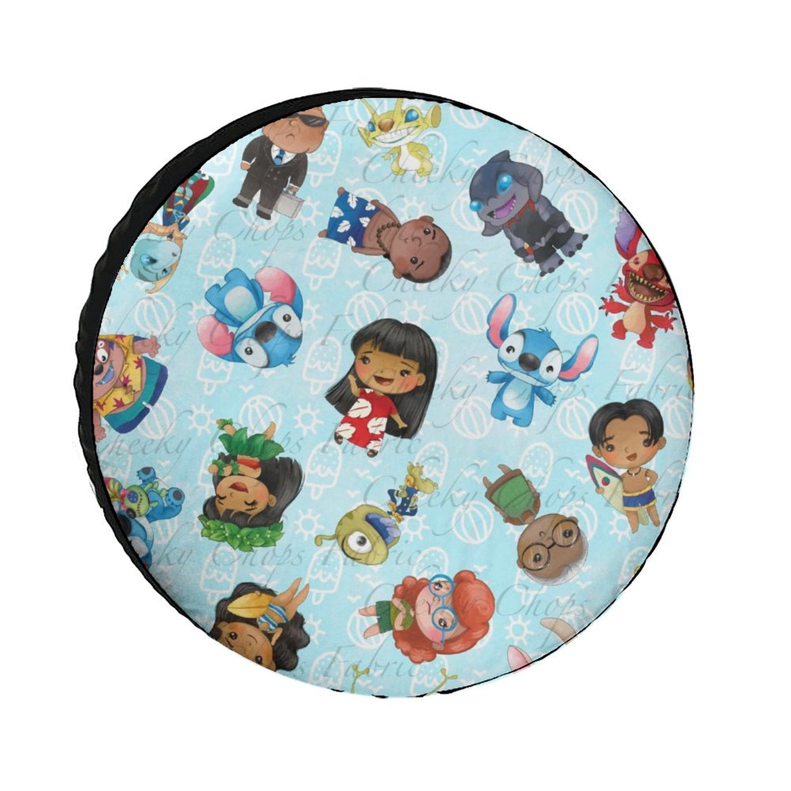 Stitch And Angel Hawaiian Tropical Hula Waterproof Oxford Tire Covers ...