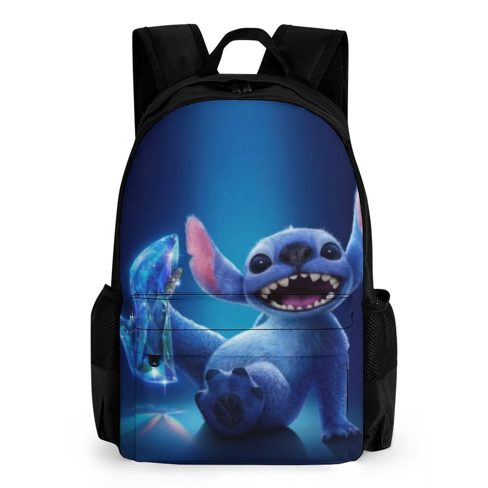 Stitch and Angel Laptop Backpack With Pockets Large Capacity Casual ...