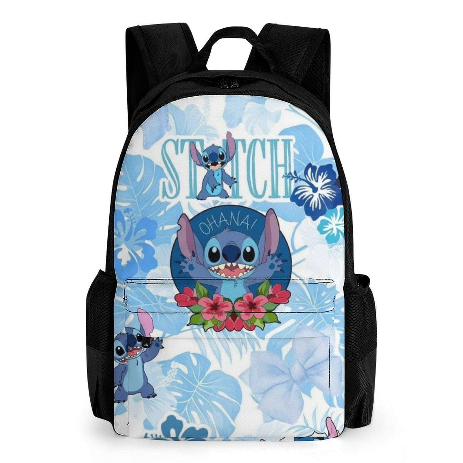 Stitch and Angel Laptop Backpack With Pockets Large Capacity Casual ...