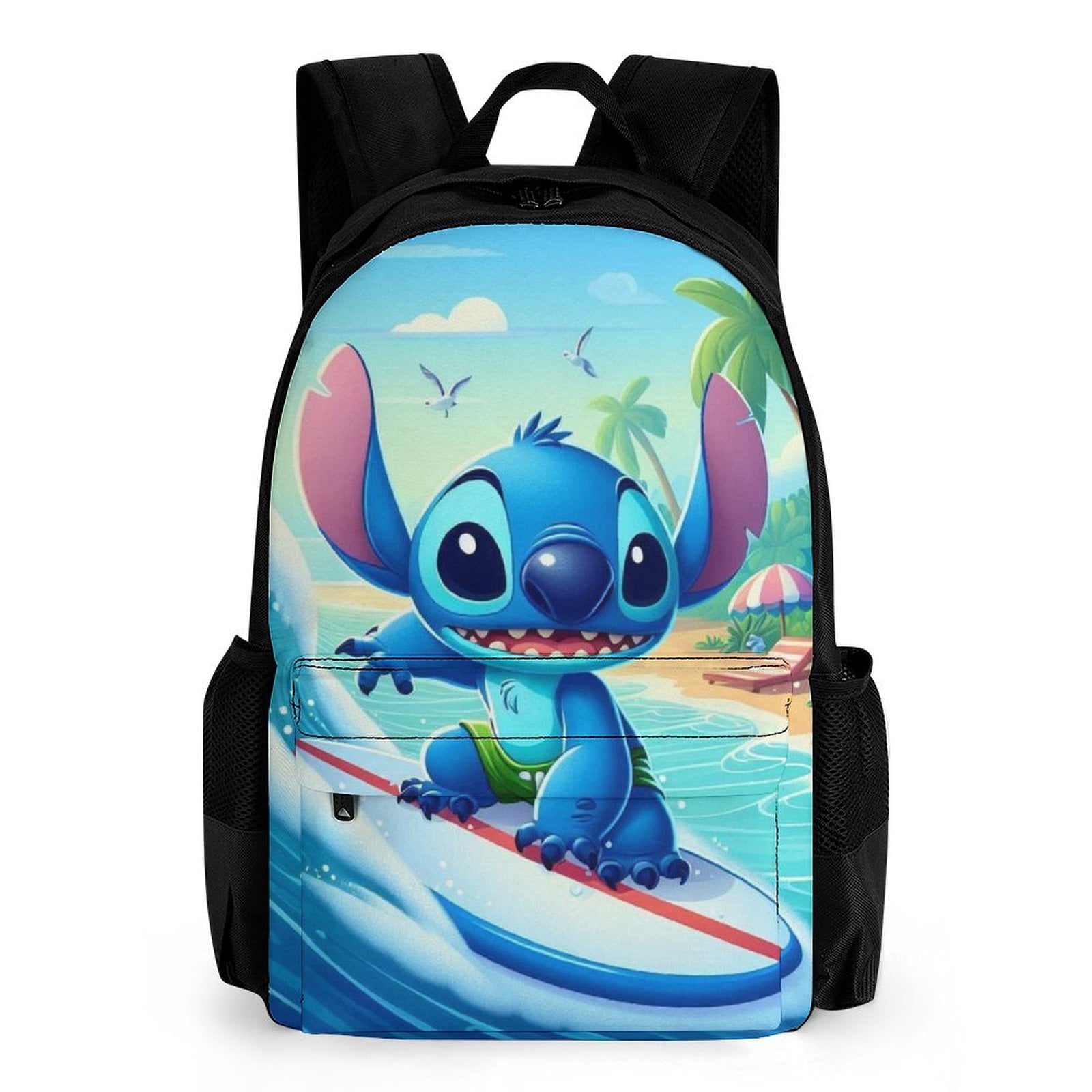 Stitch and Angel Laptop Backpack With Pockets Large Capacity Casual ...