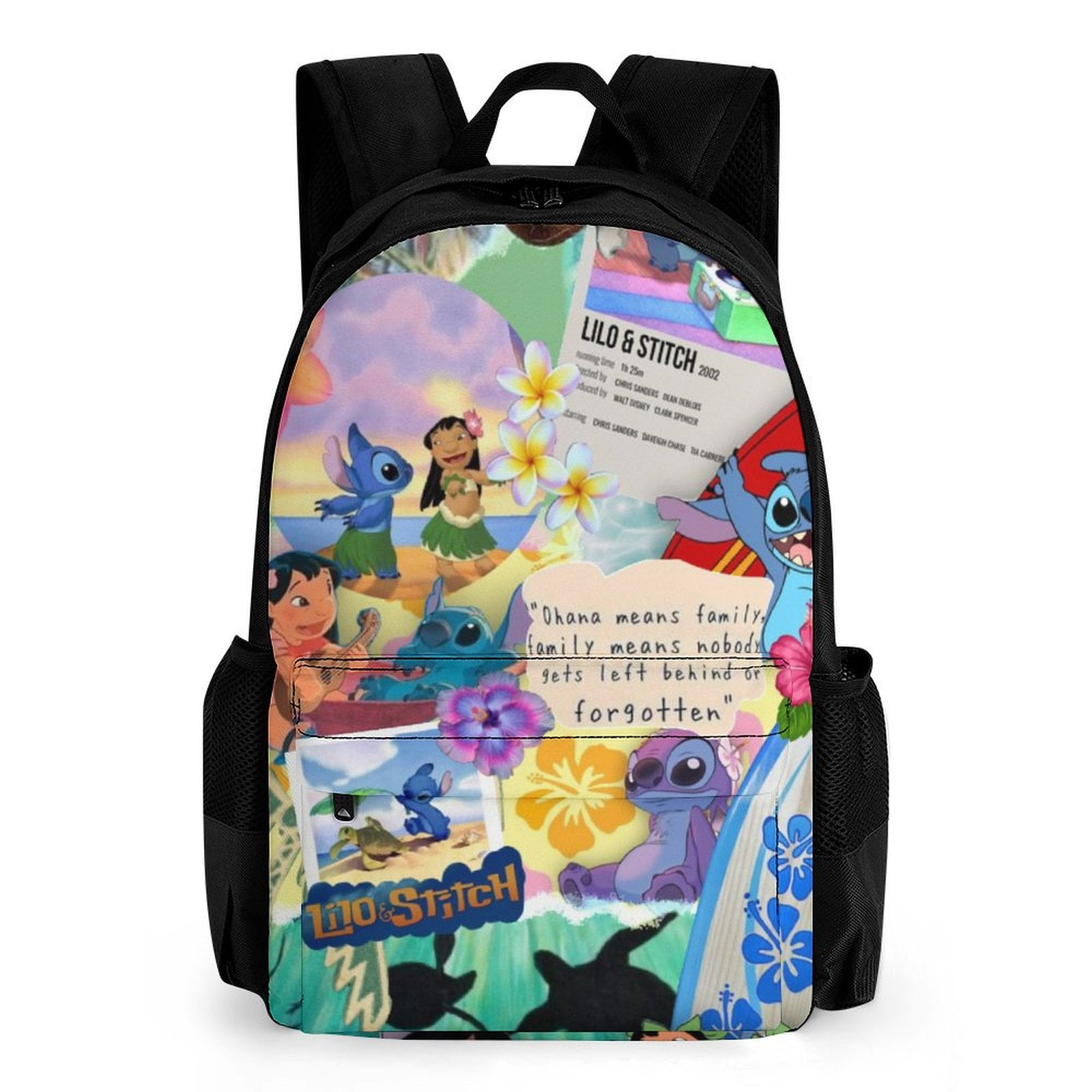 Stitch and Angel Laptop Backpack With Pockets Large Capacity Casual ...