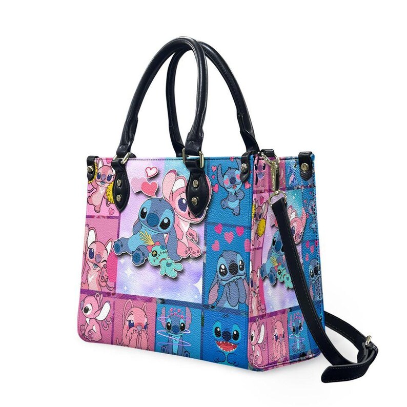 Stitch Angel Love Leather Bag Handbag,Stitch Bag , Stitch Lover Handbag ...
