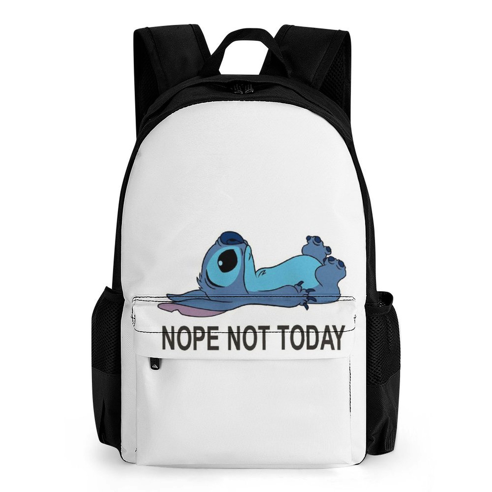 Stitch and Angel Not Today Stitch Laptop Backpack With Pockets Large ...