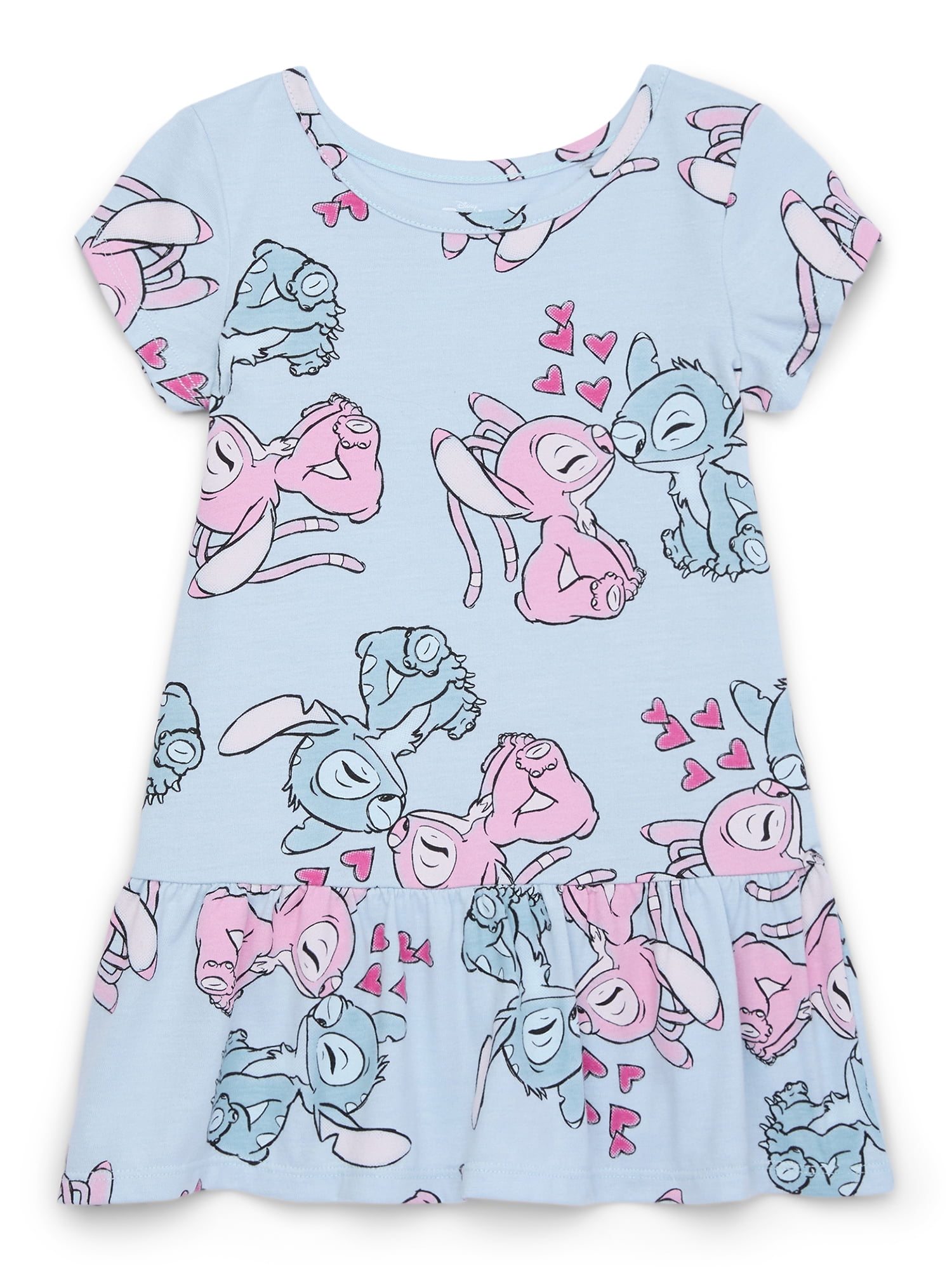 Stitch & Angel Toddler Girls Drop Waist Dress, Sizes 12M-5T - Walmart.com