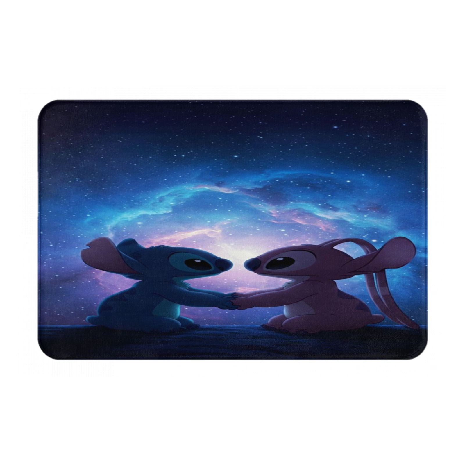 Stitch And Angel Wallpaper Bathroom Rugs,Bath Mat,Door Mat,Bath Mats ...