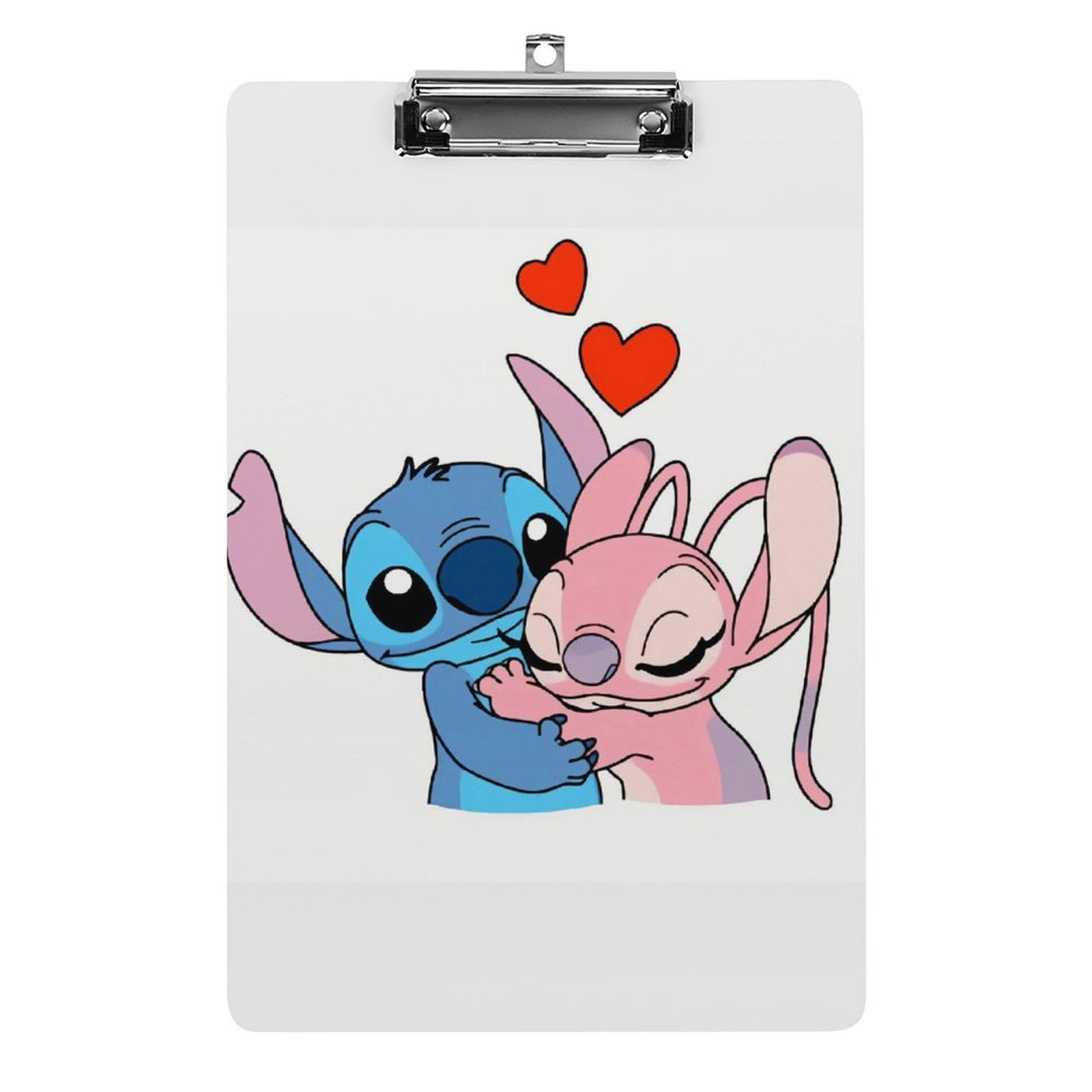 Stitch And Angela Hug Acrylic Clipboard A4 Size, Standard Letter Clip ...