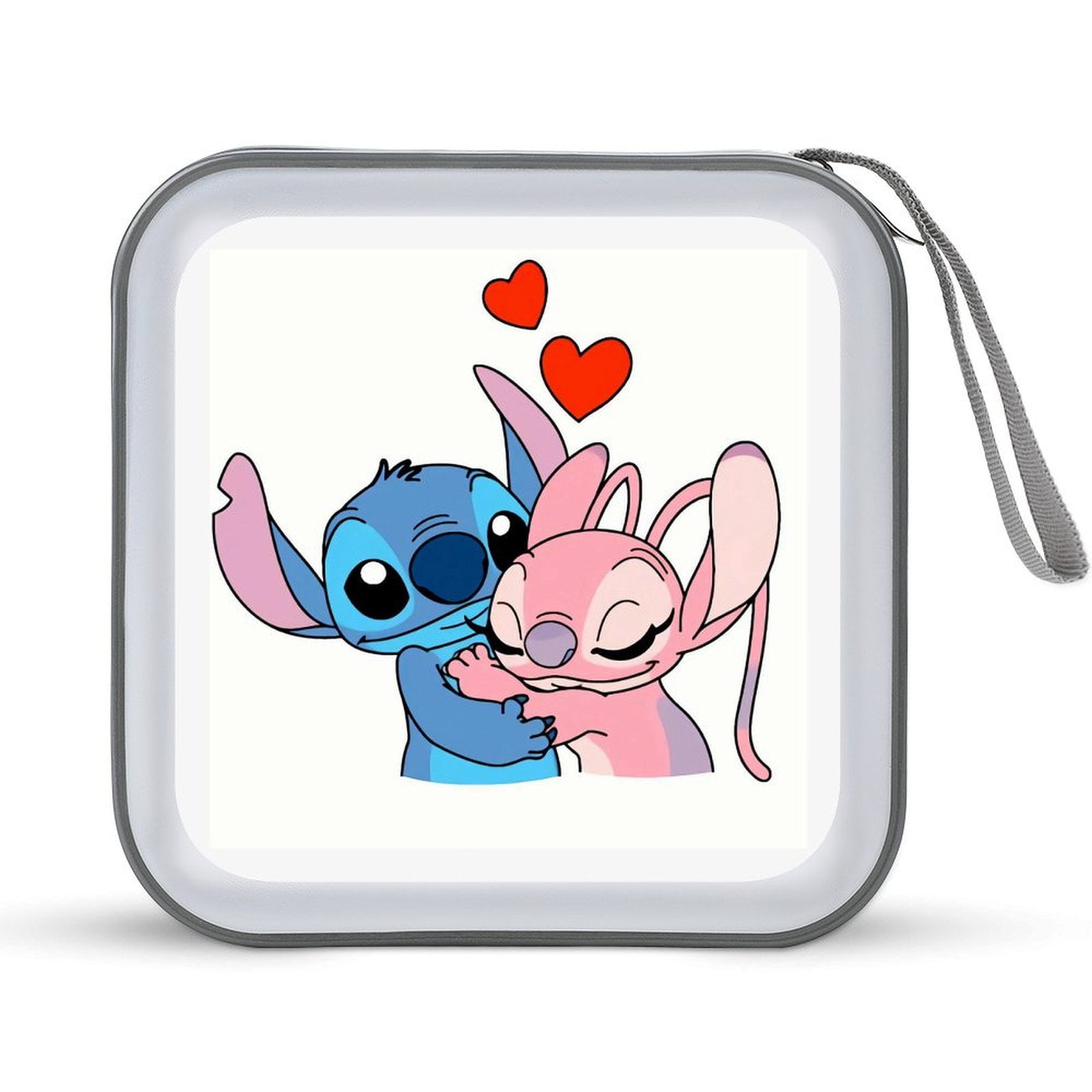 Stitch And Angela Hug CD Case, 40 Capacity VCD/DVD Case Holders Wallet ...