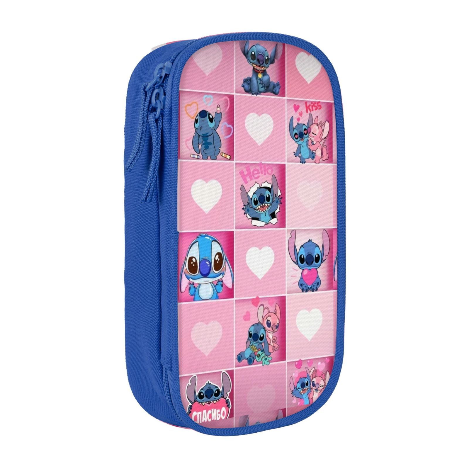 Stitch And Angela Pencil Case,Big Capacity Pencil Pouch Stationery Pen Bag,Storage High Capacity ...