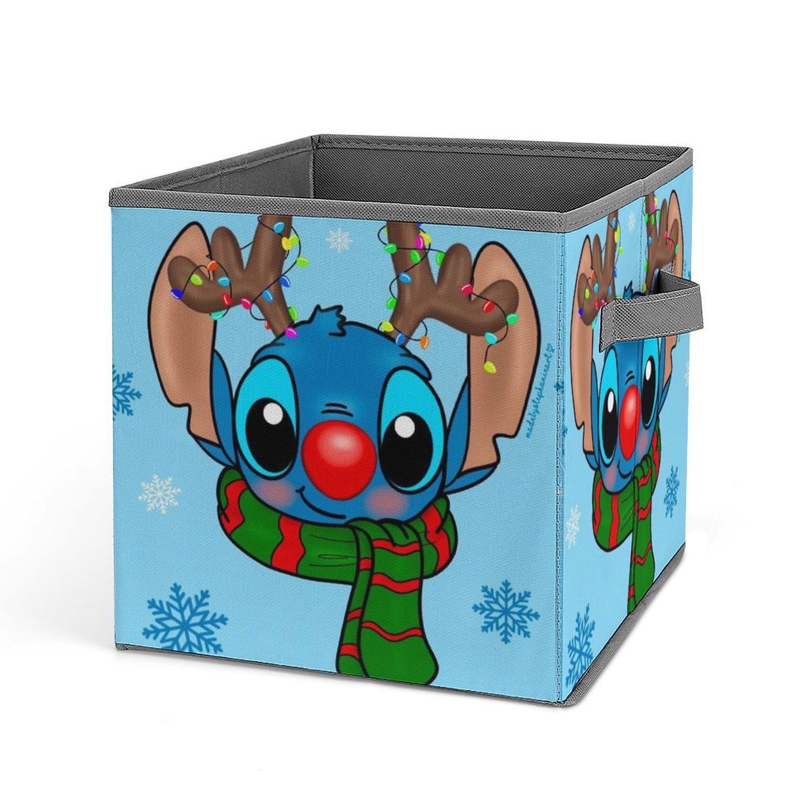 Stitch Anime Cartoon Cube Storage Bins, 10.6 Cube Storage Organizer ...