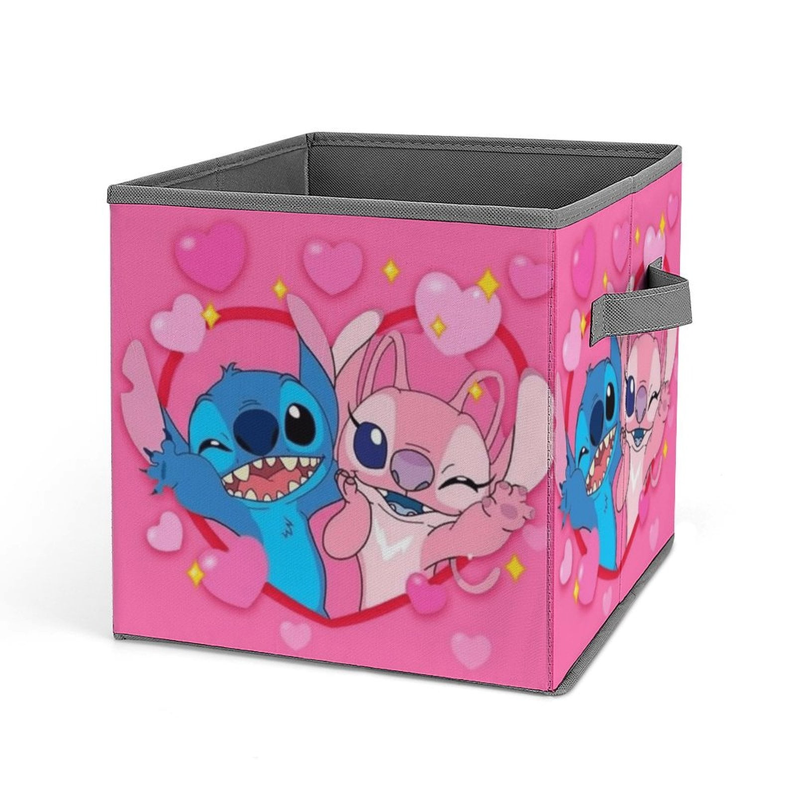 Stitch Anime Cartoon Cube Storage Bins, Foldable Storage Cube Basket ...