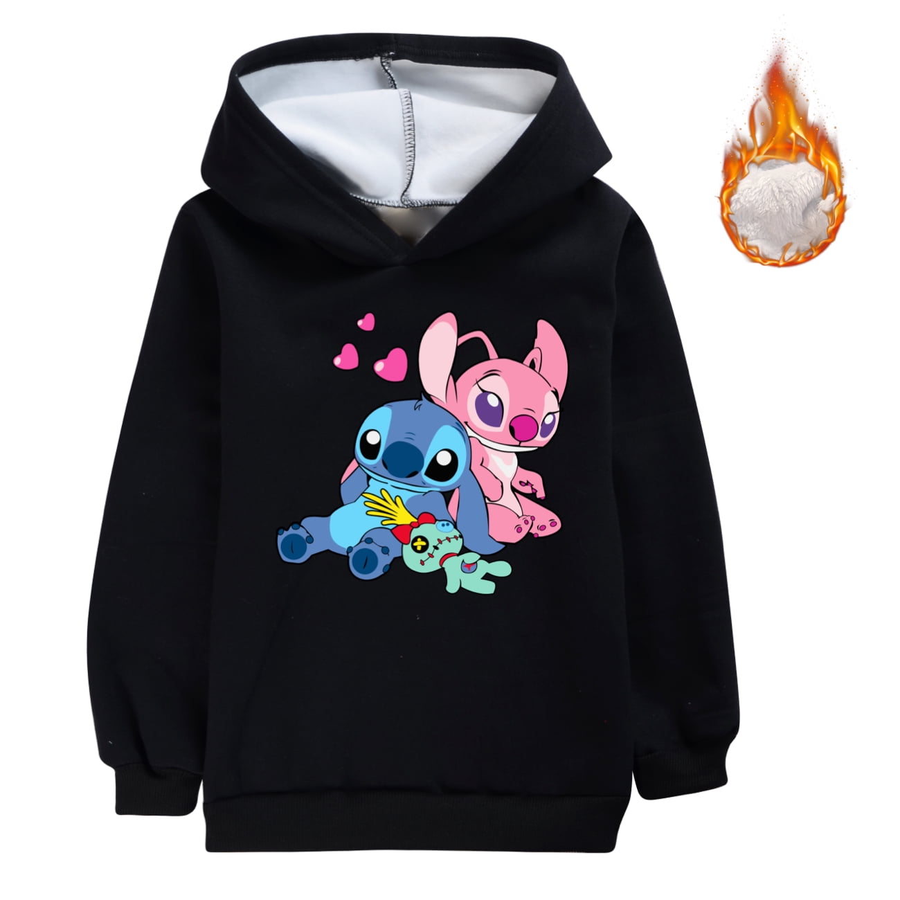Stitch Anime Cozy Lilo & Stitch Fleece Hoodie for Boys and Girls ...