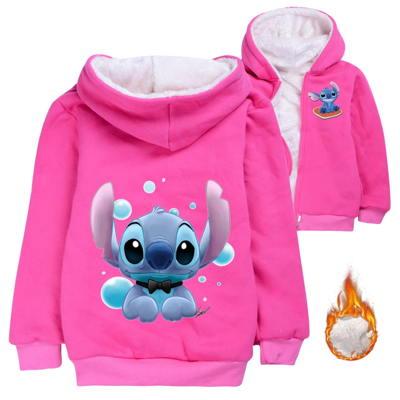 Stitch Anime Cozy Lilo & Stitch Fleece Jacket for Kids - Perfect for ...