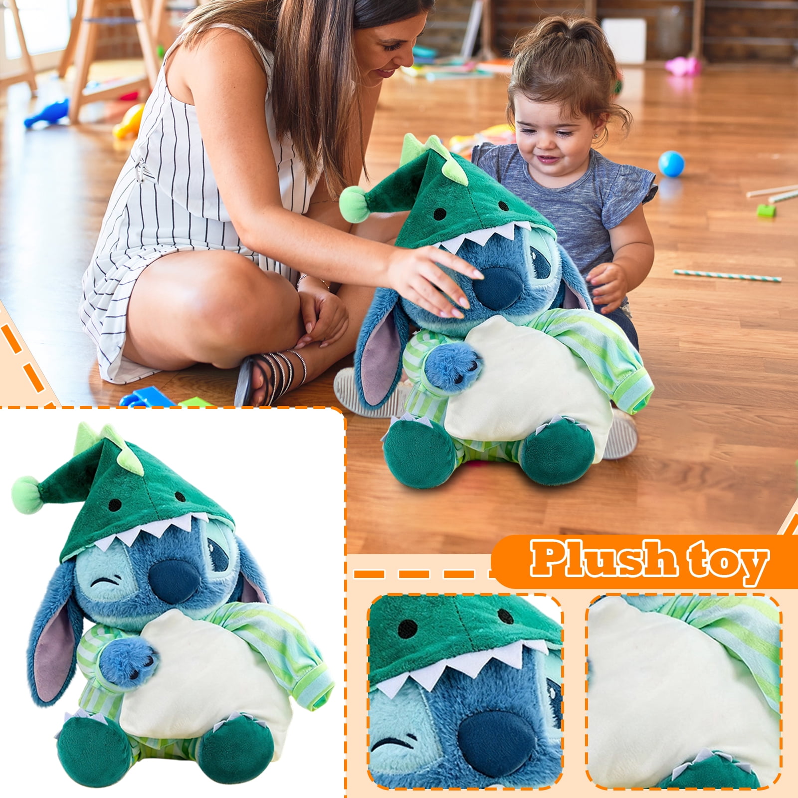 Stitch,Anxiety Relief Stitch Plush Toys, Soothing Stitch Bear, Cute ...