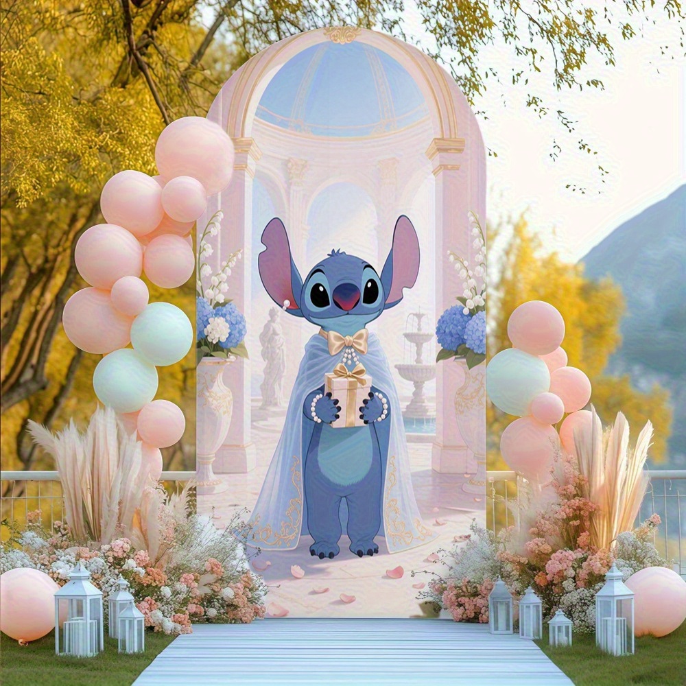Stitch Arch Background Cover - Birthday, wedding and party decorations ...
