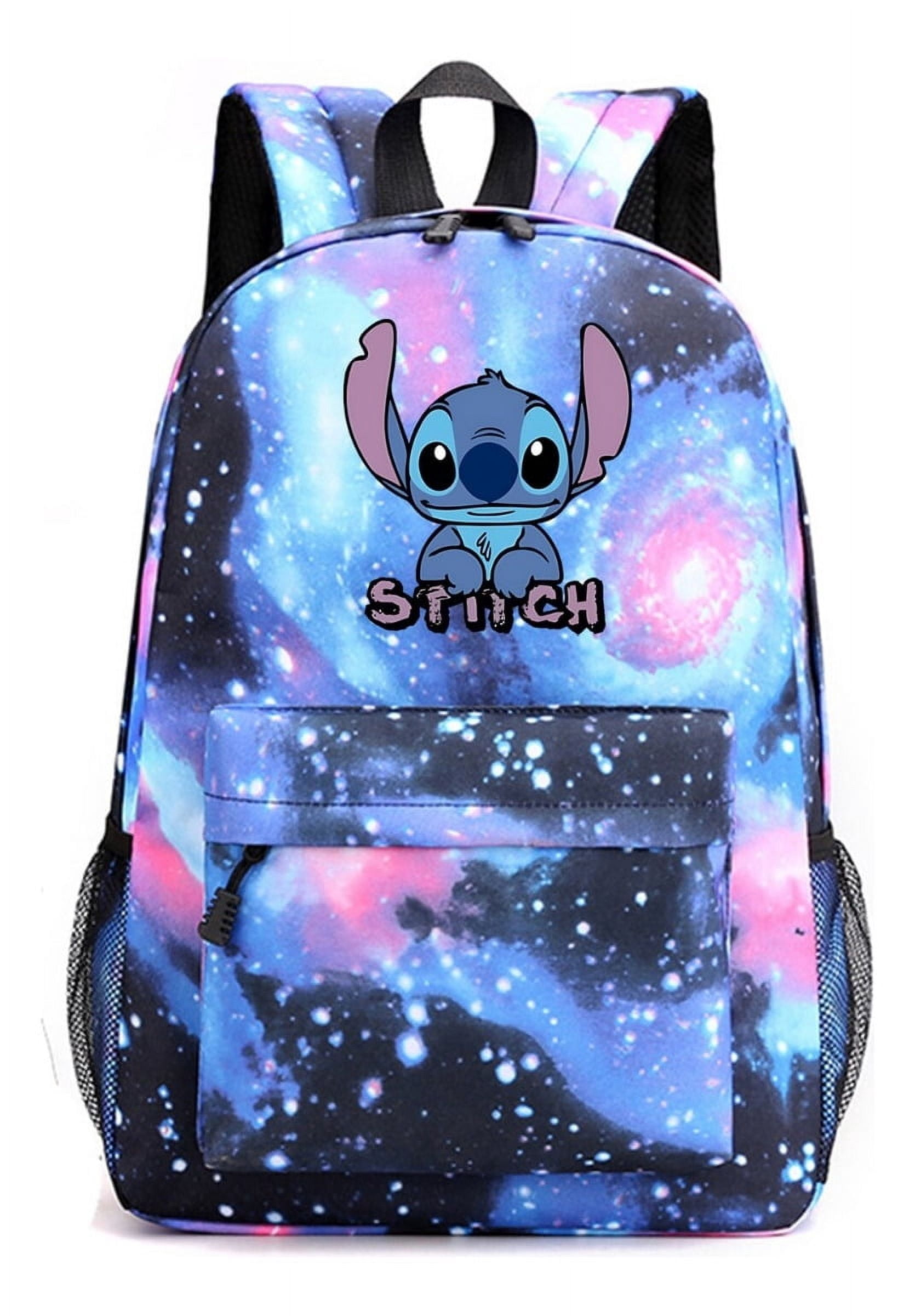 Stitch Art Backpack – Creative Cartoon Design for Students and Weekend ...