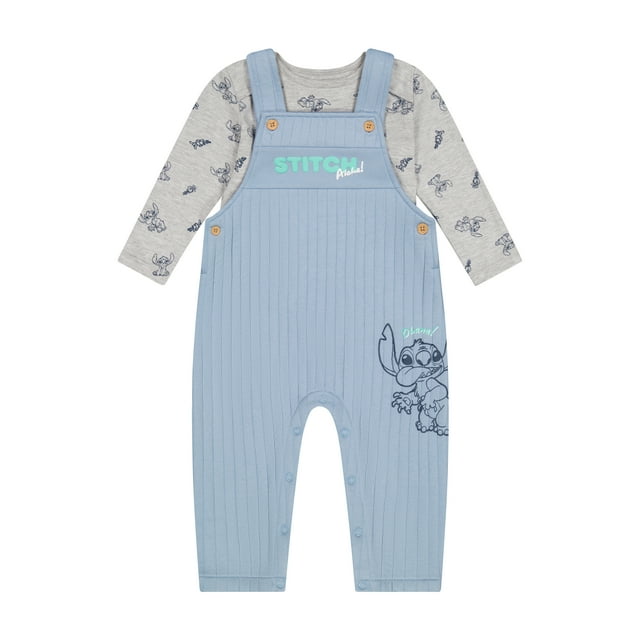 Stitch Baby Boy Overall Set, Sizes 0-24 Months - Walmart.com