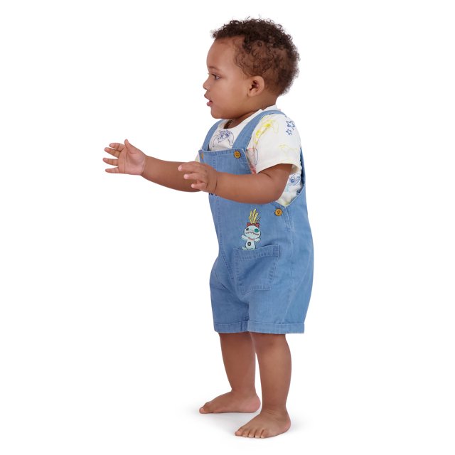 Stitch Baby Boy Shortall Set, Sizes 0/3 Months-24 Months - Walmart.com