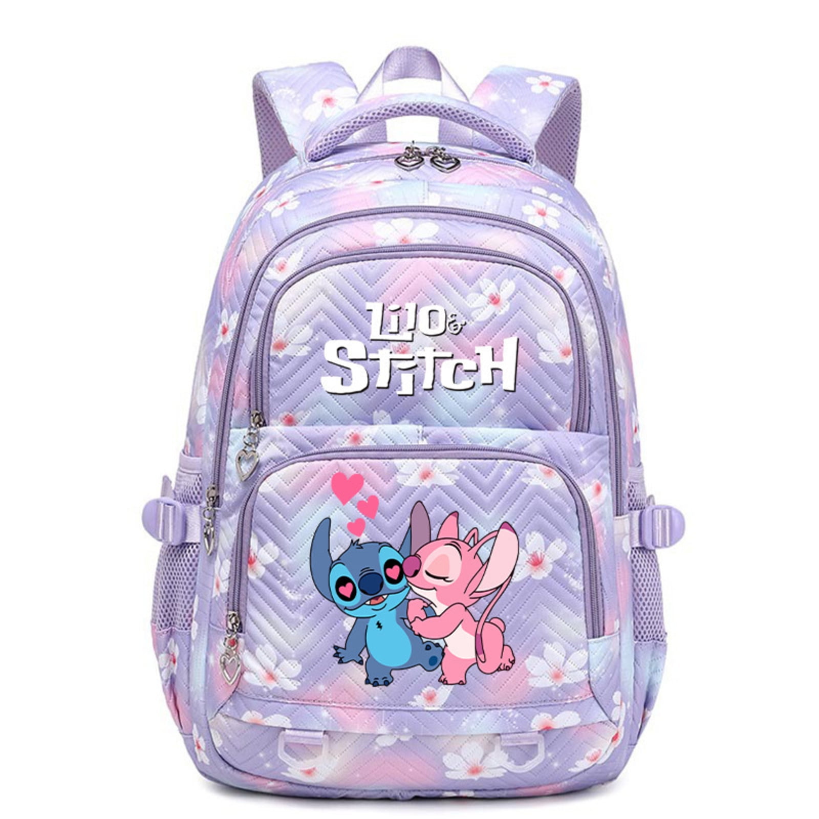 Stitch Backpack 17 Inch Cartoon Backpacks Light Versatile Casual Travel ...