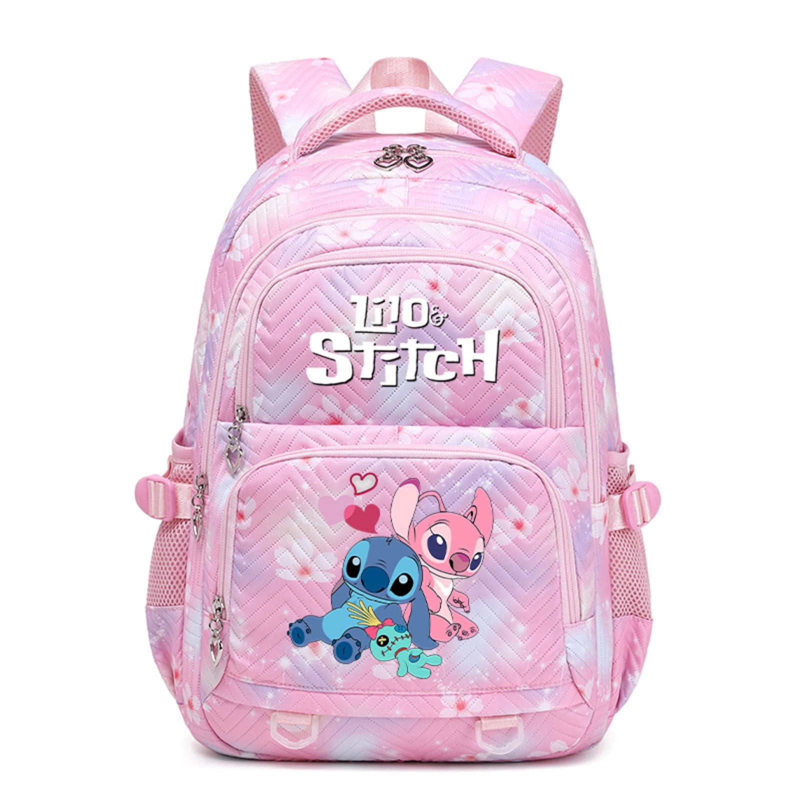 Stitch Backpack Cartoon Backpacks 17 Inch Light Versatile Casual Travel ...