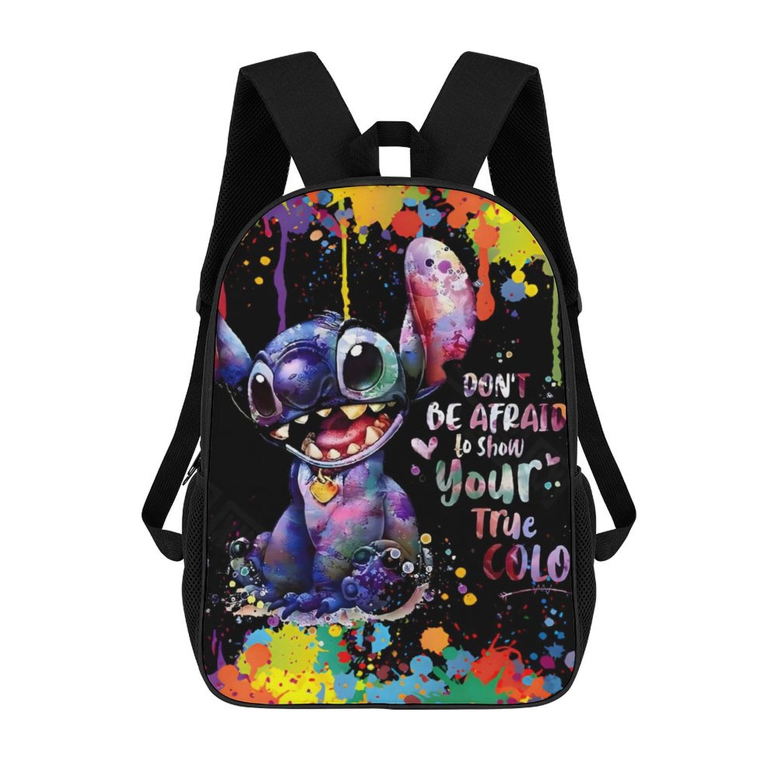 Stitch Backpack Cartoon Cute Backpack 17 Inch Lightweight Large ...
