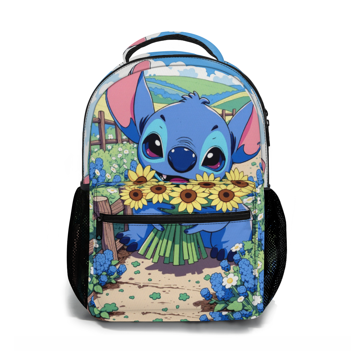 Stitch Backpack Full Print Bag Waterproof Unisex Travel Outdoor Gifts ...