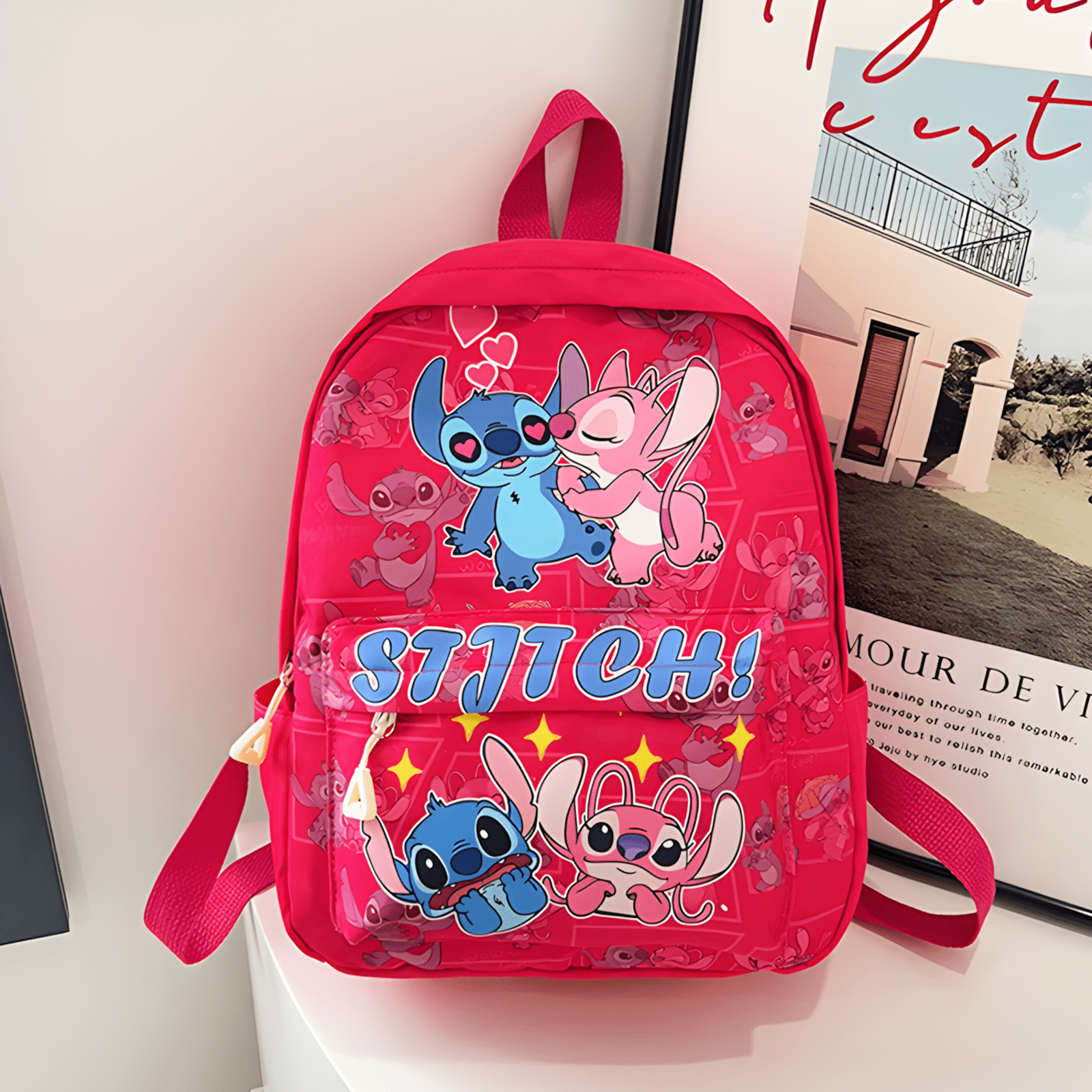 Stitch Backpack Light and Versatile Cartoon Backpacks Casual Travel ...