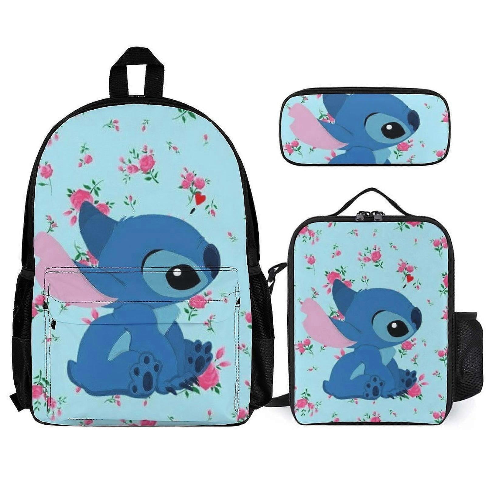 Stitch Backpack Set Backpack with Lunch Box And Pencil Case 3pcs Set ...
